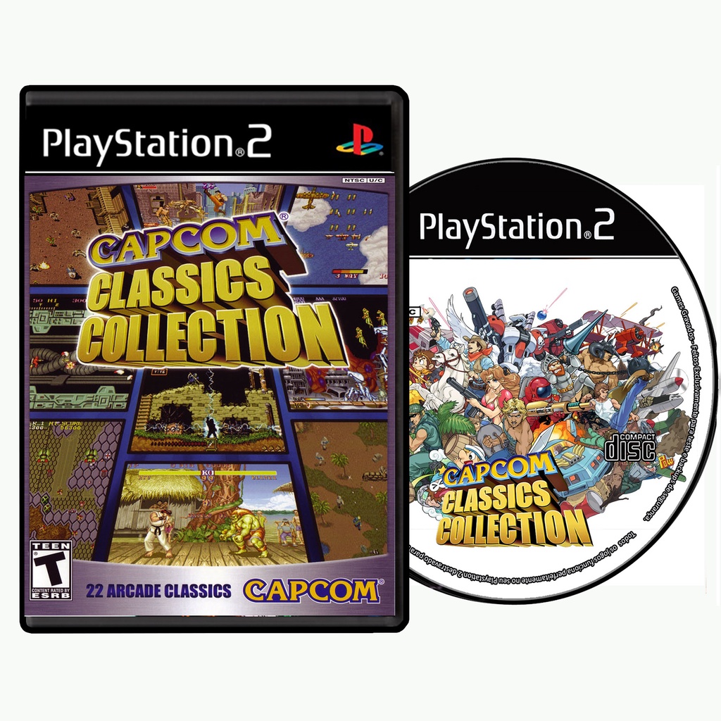 JOGO - Capcom Classic Collection Vol1 - Game em Dvd para Ps2 ...