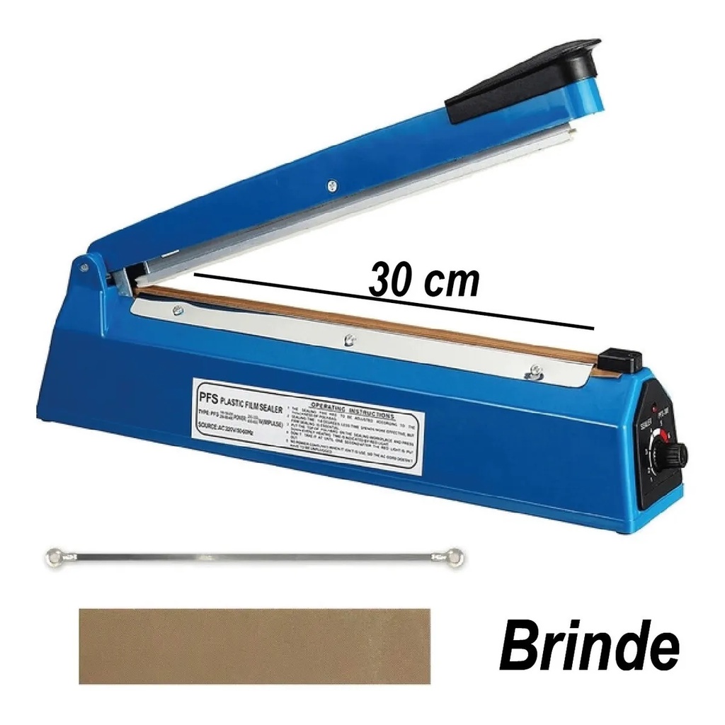 Seladora Manual 30 Cm - Seladora De Embalagens | Shopee Brasil
