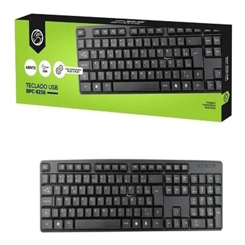 Teclado simples USB BPC-8236 ENVIO HOJE | Shopee Brasil
