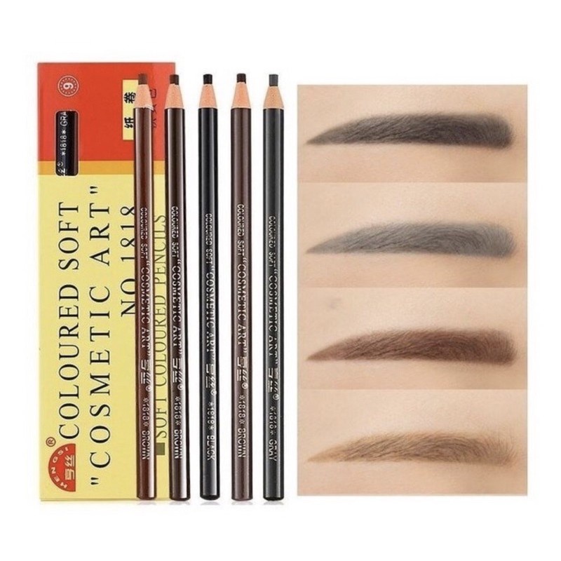 Lapis Dermatografico Para Sobrancelhas Coloured Solft 1818 Shopee Brasil
