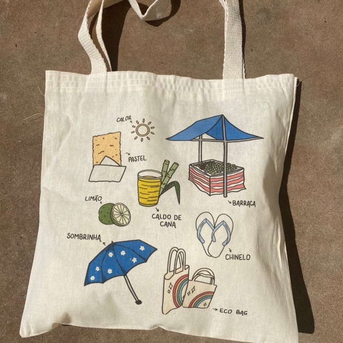 Bolsa Sacola Ecobag Dia de Feira | Shopee Brasil