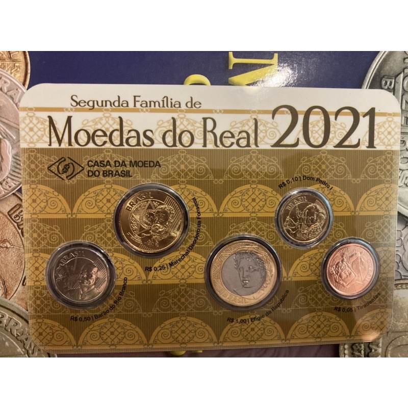 Set de Moedas Segunda Família do Real 2021 - Blister Oficial da Casa da ...