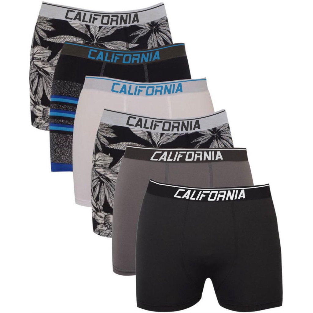 Kit 10 Cuecas Boxer Box Masculino Adulto Microfibra Original - Desconto ...