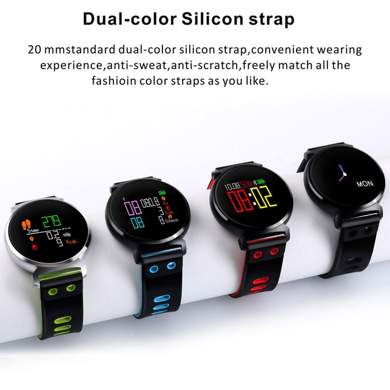 Pulseira Inteligente Multifuncional K2 Smartwatch Redondo Prova D 'Gua ...