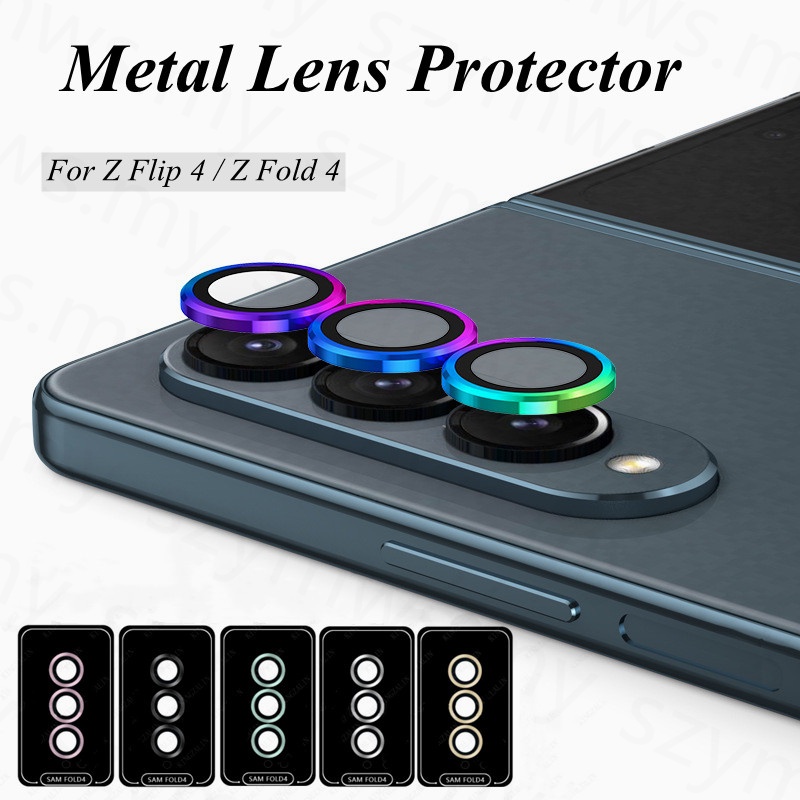 Samsung Galaxy Z Flip 4 Fold 4 5g Protetor De Lente De Câmera Metálica