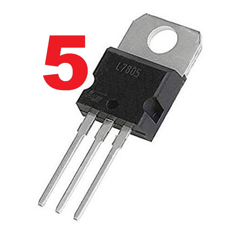 SALDO 5 ( CINCO ) TRANSISTOR 7805 L7805CV Regulador Tensao 5v TO220 ...