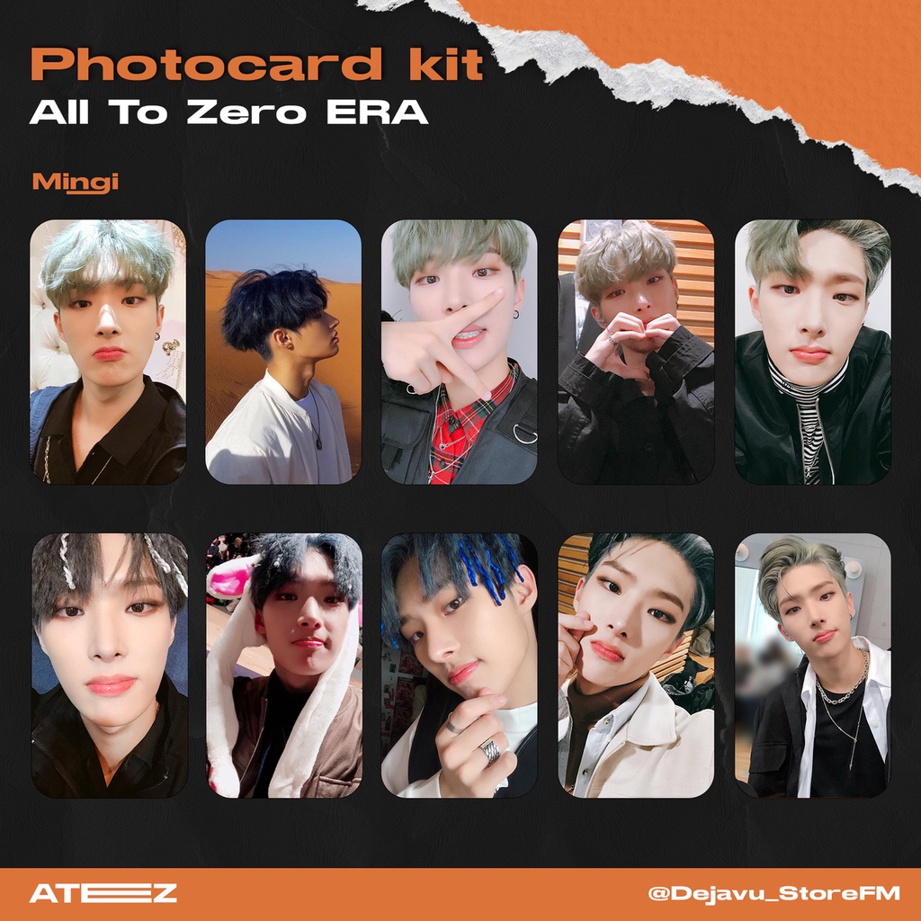 Kit 10 Photocards Mingi All To Zero Era. | Shopee Brasil