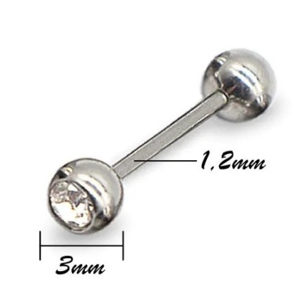 Piercing Para Mamilo Aço Cirúrgico Bolinhas Com Pedra shark gold ...