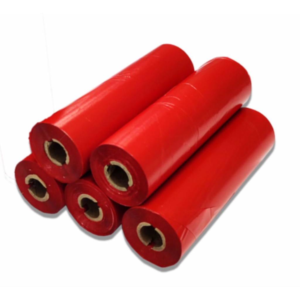 Ribbon Misto Cera/Resina 110mm x 74m | Vermelho | 1 uni. | Shopee Brasil