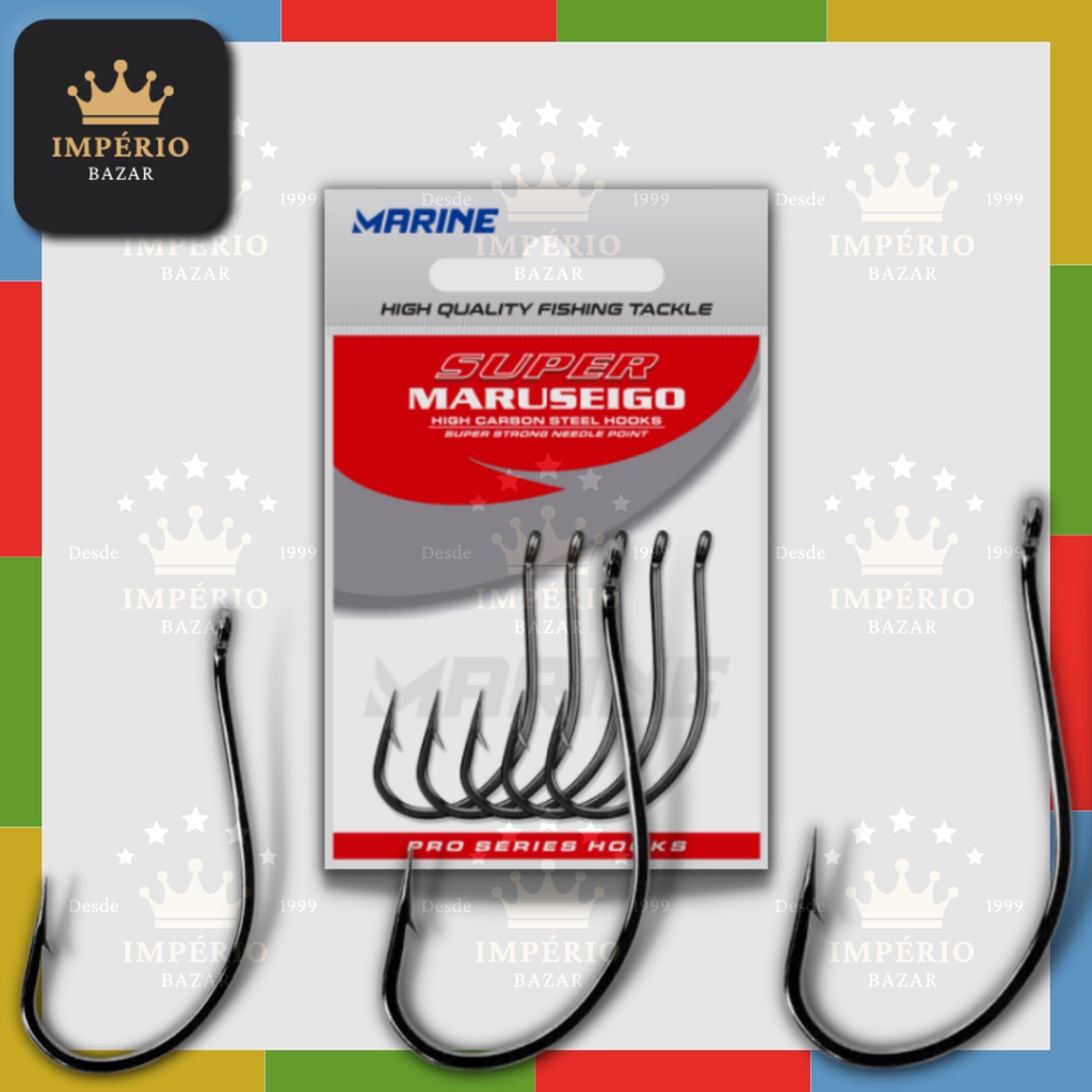 Anzol Super Maruseigo Black Marine Sports - Cartela | Shopee Brasil