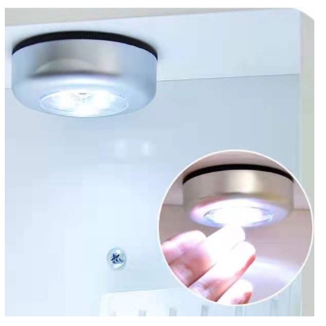 Mini Luz Noturna de Armário de Cozinha/Roupeiro Que Acende Por Toque ...