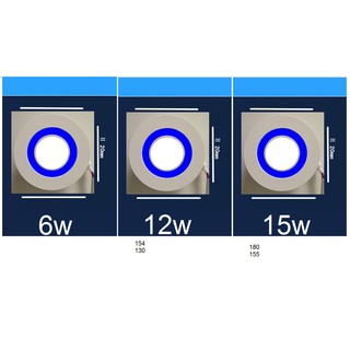 Painel Palafon Luminária Redonda De Embutir Led 6w Azul Bivolt | Shopee ...