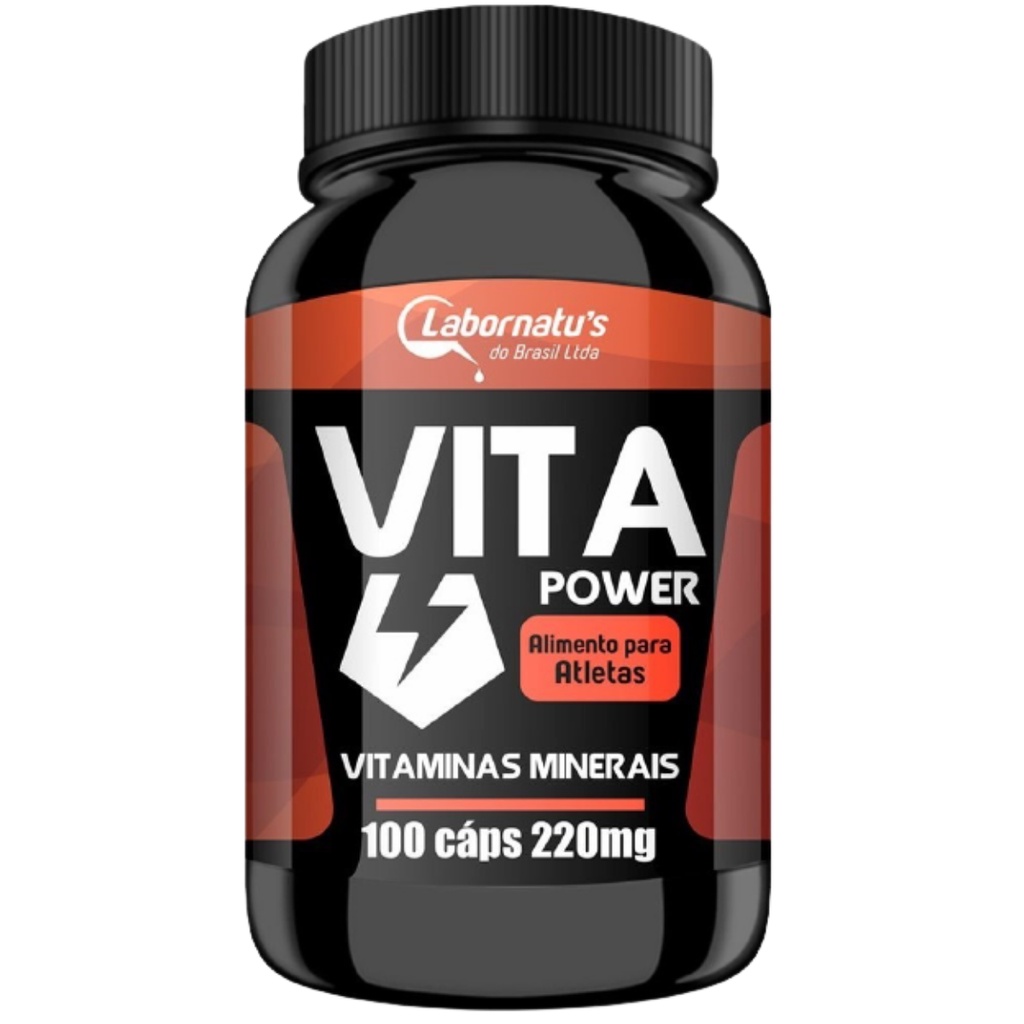 Multivitamínico A Z Vita Power 220mg 100 cápsulas - Labornatus - Alimento para Atletas ...