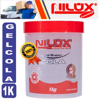 Kit 6 Gel Cola Extra Fort Nilux 1kg modelador para cabelo | Shopee Brasil
