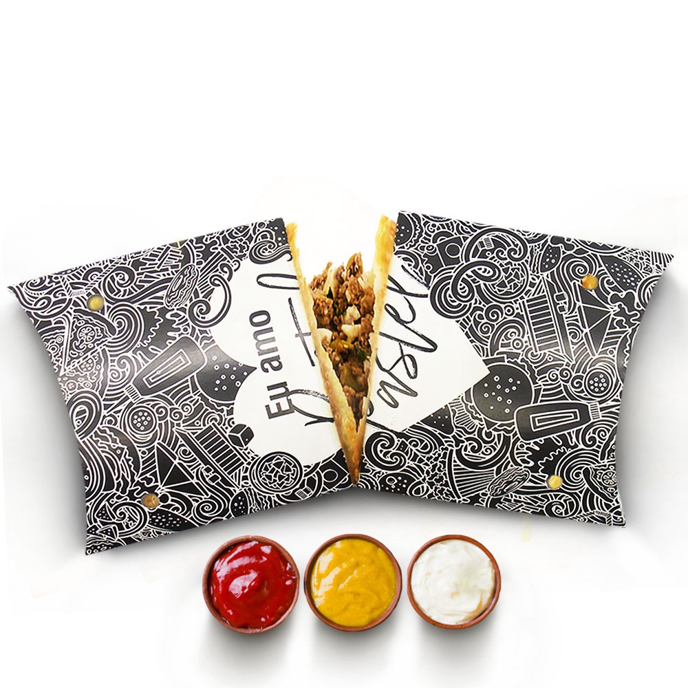 Embalagem Caixa Para Pastel Delivery 24 cm - 25 Unid. | Shopee Brasil