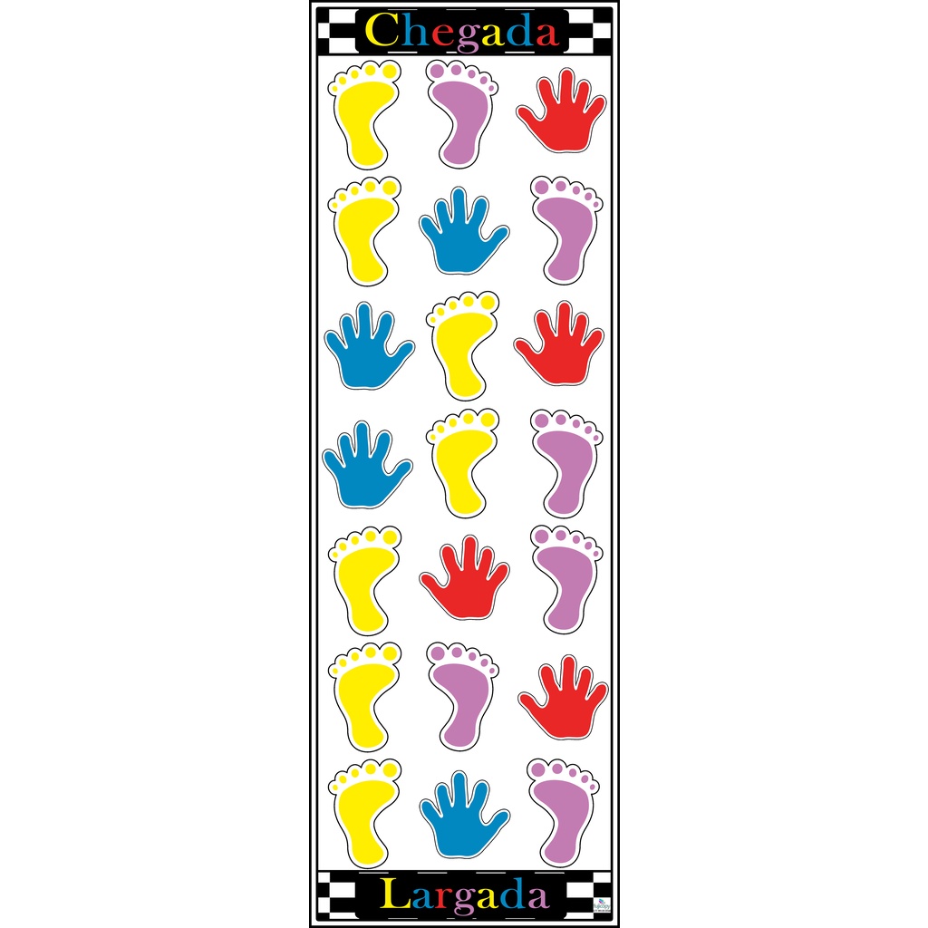 Tapete Amarelinha Impermeável Sensorial Mãos E Pés Educativo | Shopee Brasil