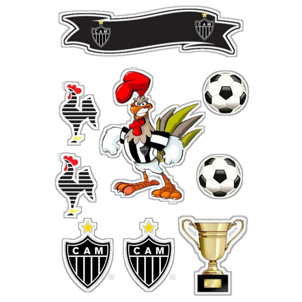 Topo Topper Bolo Atlético Mineiro | Shopee Brasil