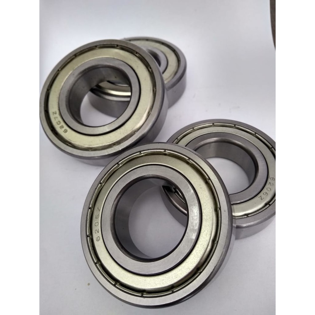 Kit 4 rolamentos para carrinho de rolimã 6211 medidas (55 x 100 x 21 ...