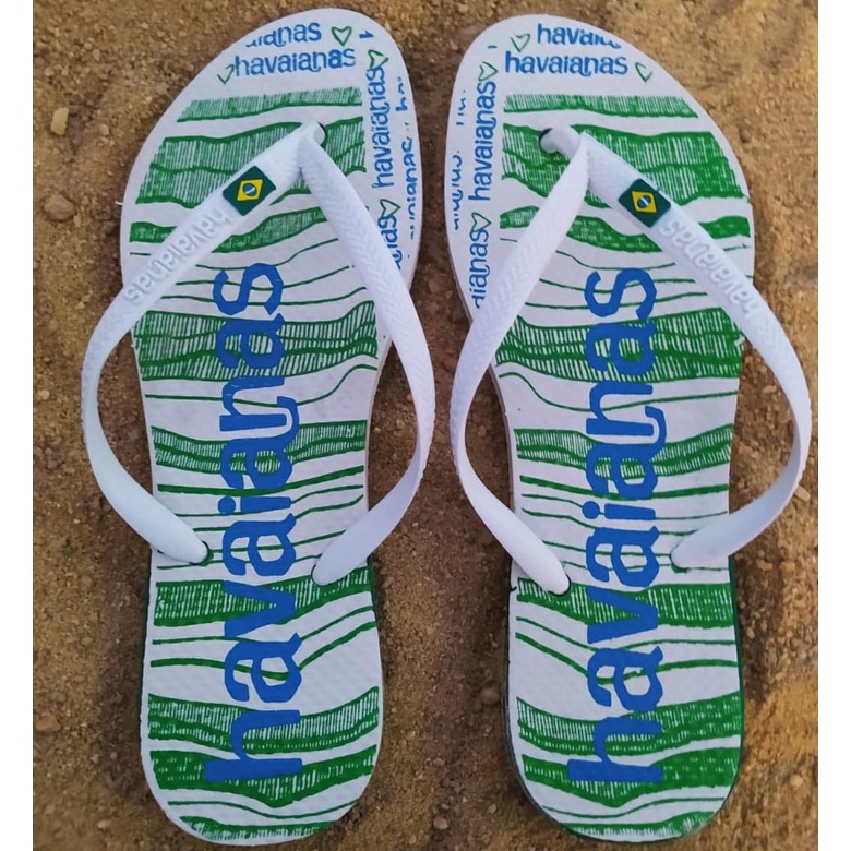 Chinelo Feminino Estampado Chinelo Modelo Slim | Shopee Brasil