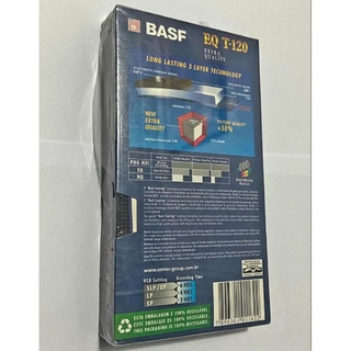 Fita Vhs virgem Importada Basf New High Tech T-120 Original Nova ...