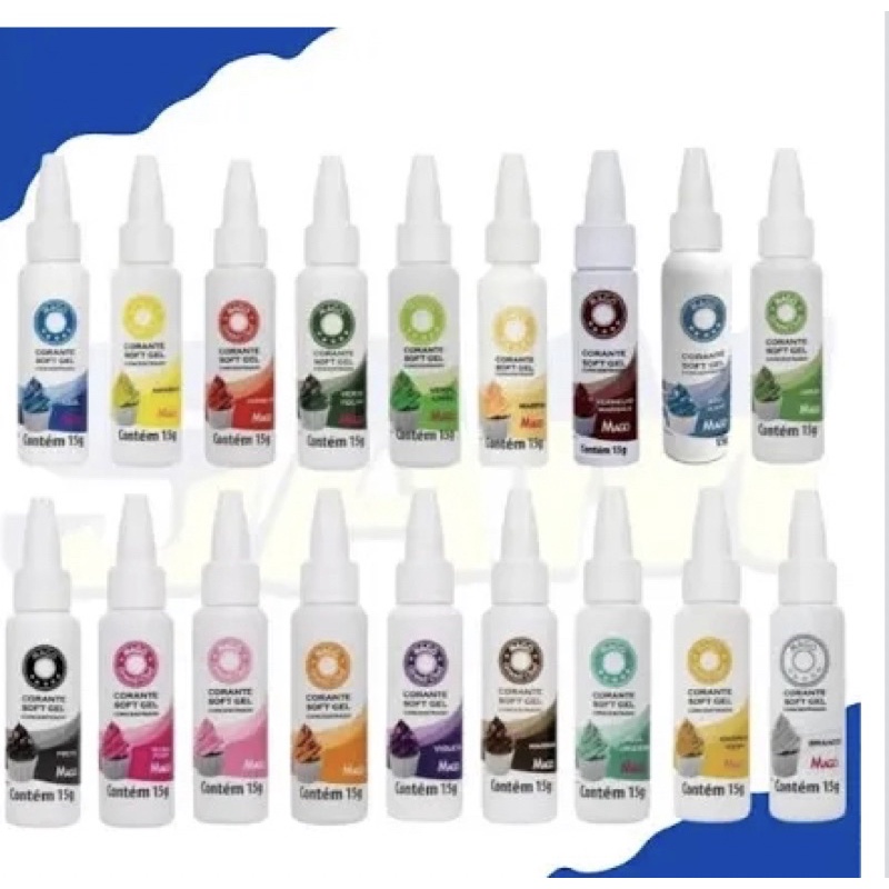 Corante Soft Gel Concentrado 15g Mago | Shopee Brasil
