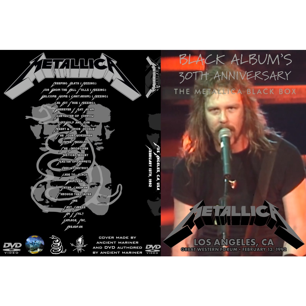 Metallica - DVD Live in Los Angeles 1992 (The Black Box Series ...