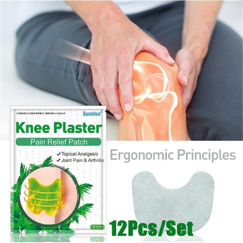 12PCS Pain Relief Knee Plaster Sticker Body Joint Pain Relief Patch ...
