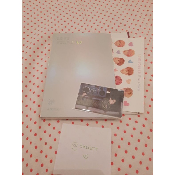 Album BTS LY Answer Ver. S completo (ler descrição) | Shopee Brasil