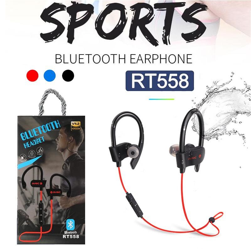 Fone De Ouvido HEADSET Bluetooth Sem Fio RT-558 Com Bluetooth | Shopee ...