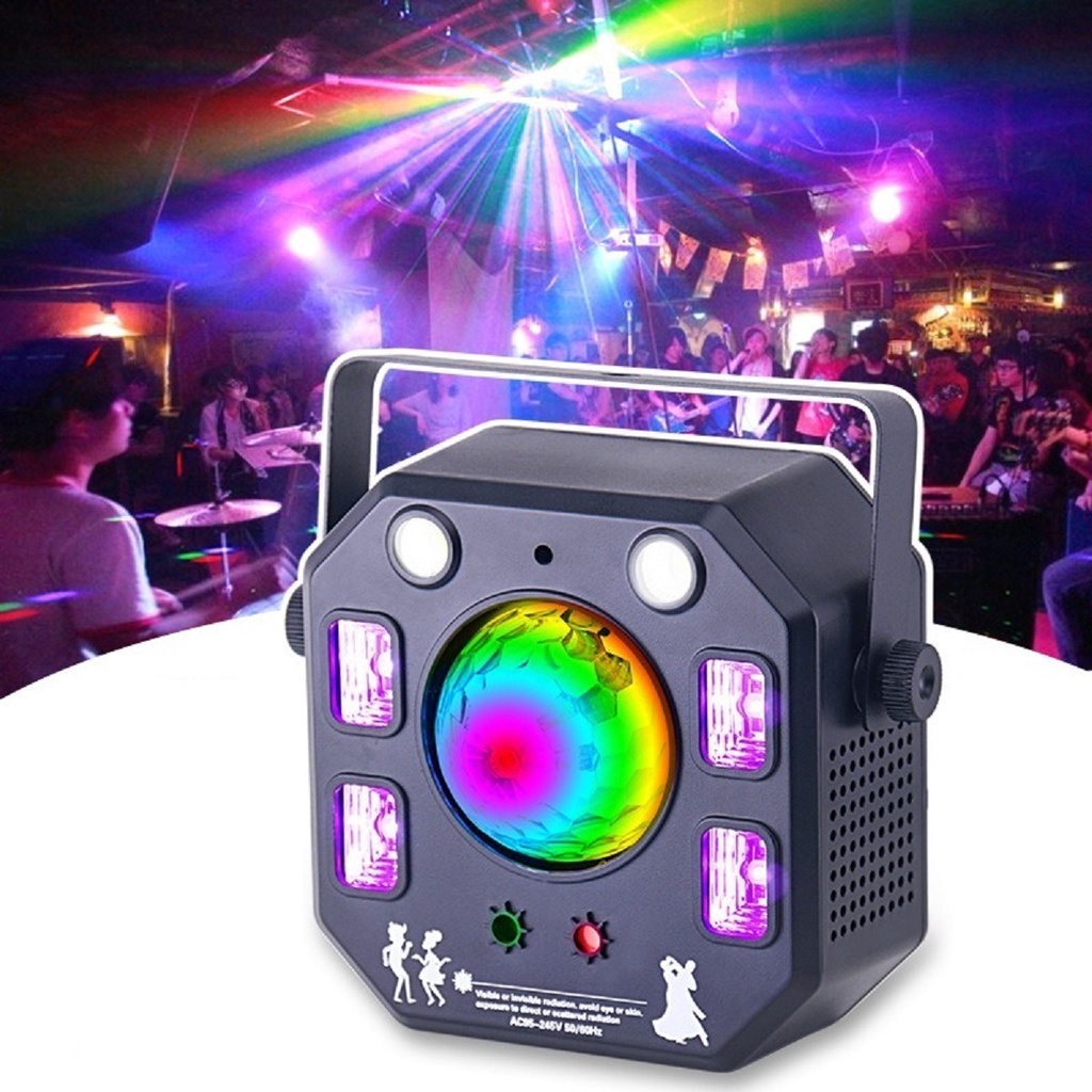 Globo Magic Led Rgb Moving Strobo Laser Dmx 4 Efeito Em 1 | Shopee Brasil