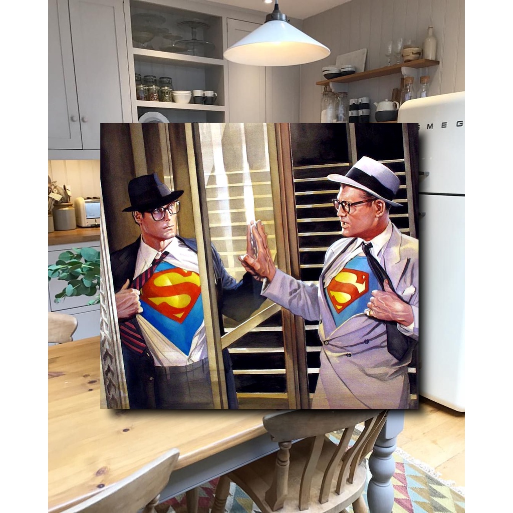 Imã de geladeira Clark Kent Super-Homem Christopher Reeve encontra ...