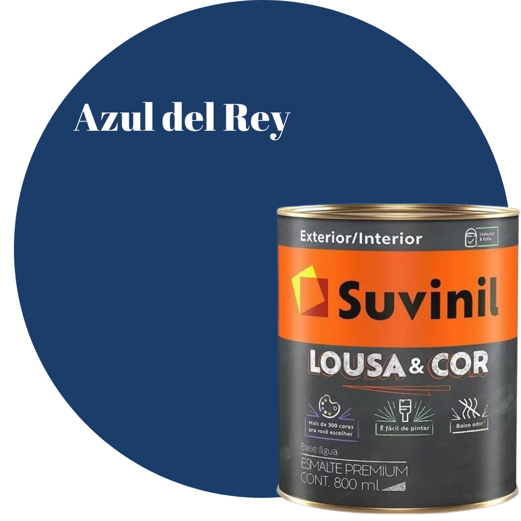 Tinta Lousa e Cor Azul Del Rey Suvinil Para Parede Metal e Madeira ...
