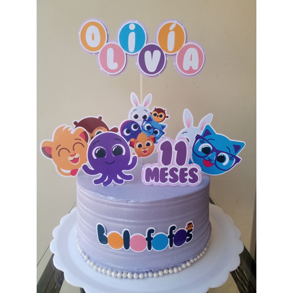 Topo de bolo Bolofofos | Shopee Brasil