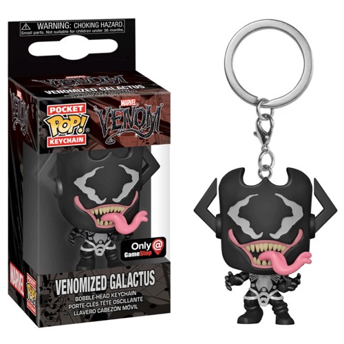 Funko Pocket Pop! Keychain - Marvel Venom - Venomized Galactus Silver ...