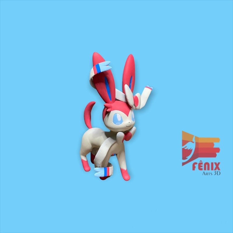 EEVEELUTIONS - Sylveon + Leafeon + Glaceon + Espeon - Impressão 3D ...