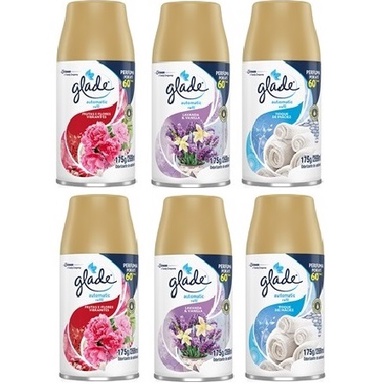 Kit 6 Glade Refil Automatic 269ml ( Lavanda / Toque de Maciez / Frutas ...