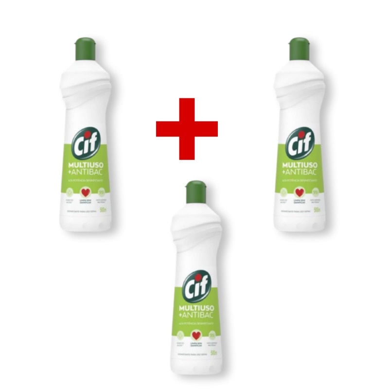 Kit 3 Cif Multiuso - Antibac 500ml (cada) | Shopee Brasil