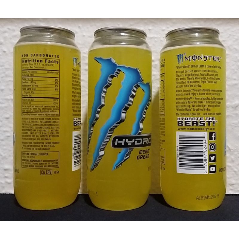 Monster Energy Hydro Mean Green 500ml Faz A Boa 