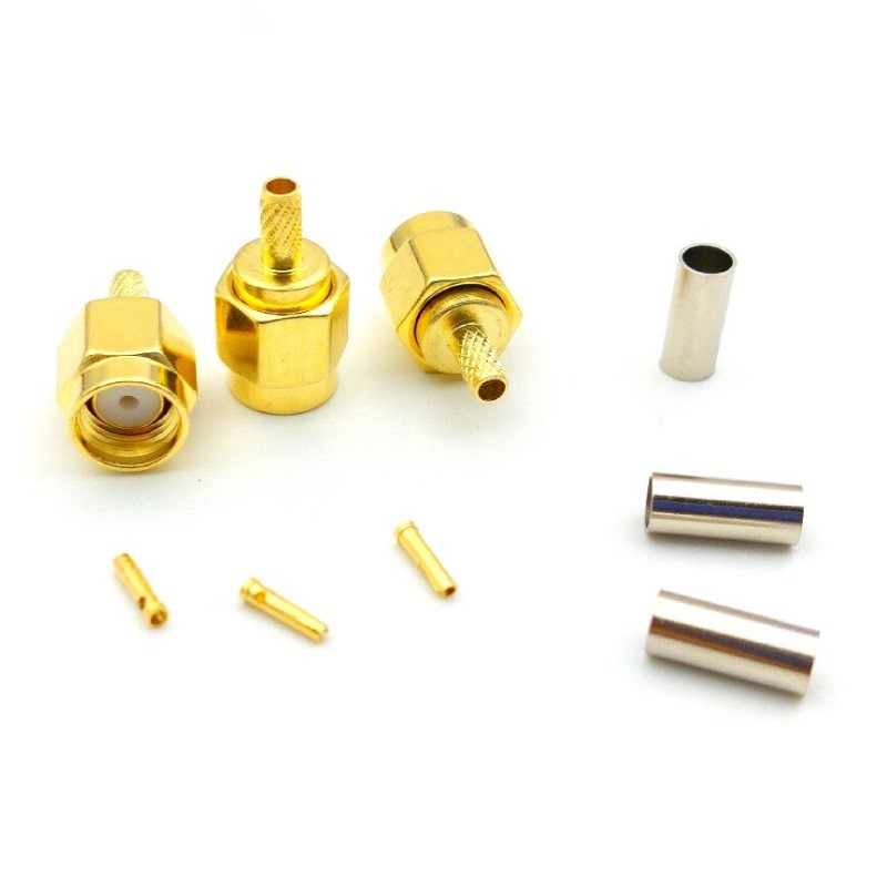 Conector RP-SMA Macho crimpar em RG316 RG174 - 3 Unidades | Shopee Brasil