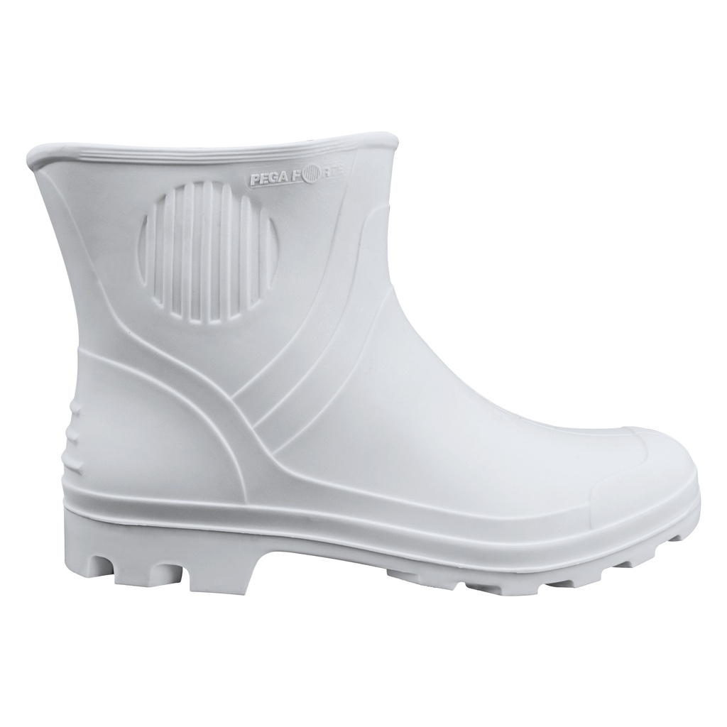 Bota Pega Forte Cano Curto Sem Forro Branca | Shopee Brasil