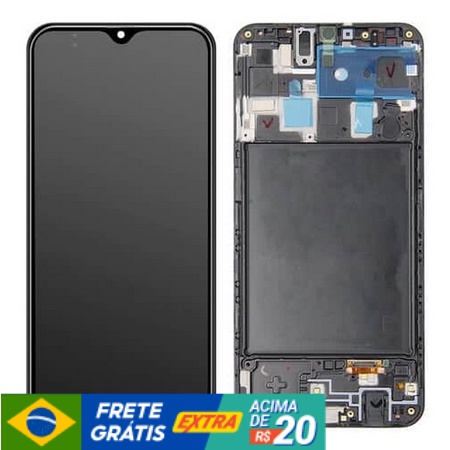 Tela Frontal Display Lcd A20 A205 Com Aro Novo Incell | Shopee Brasil