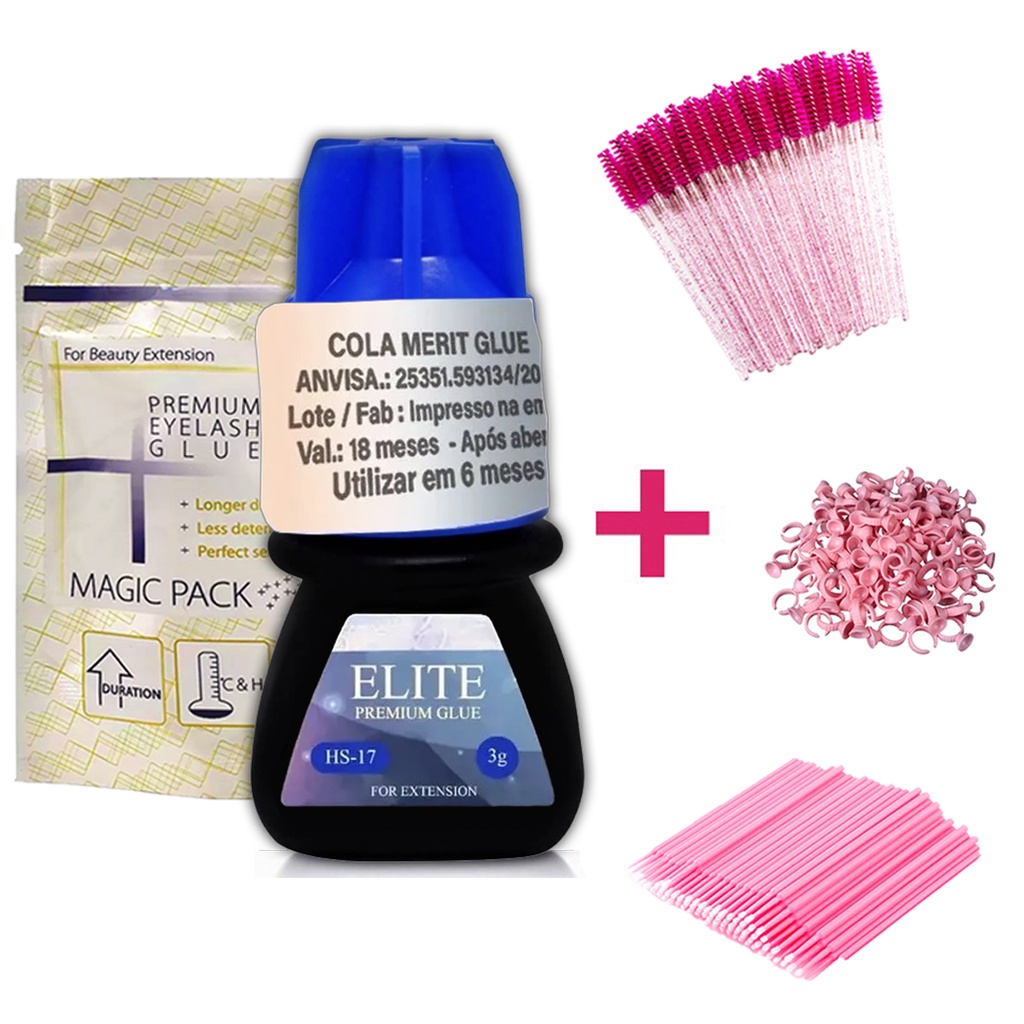 Cola Adesivo Premium Elite Black Glue Com Anvisa Original HS16 HS10 ...