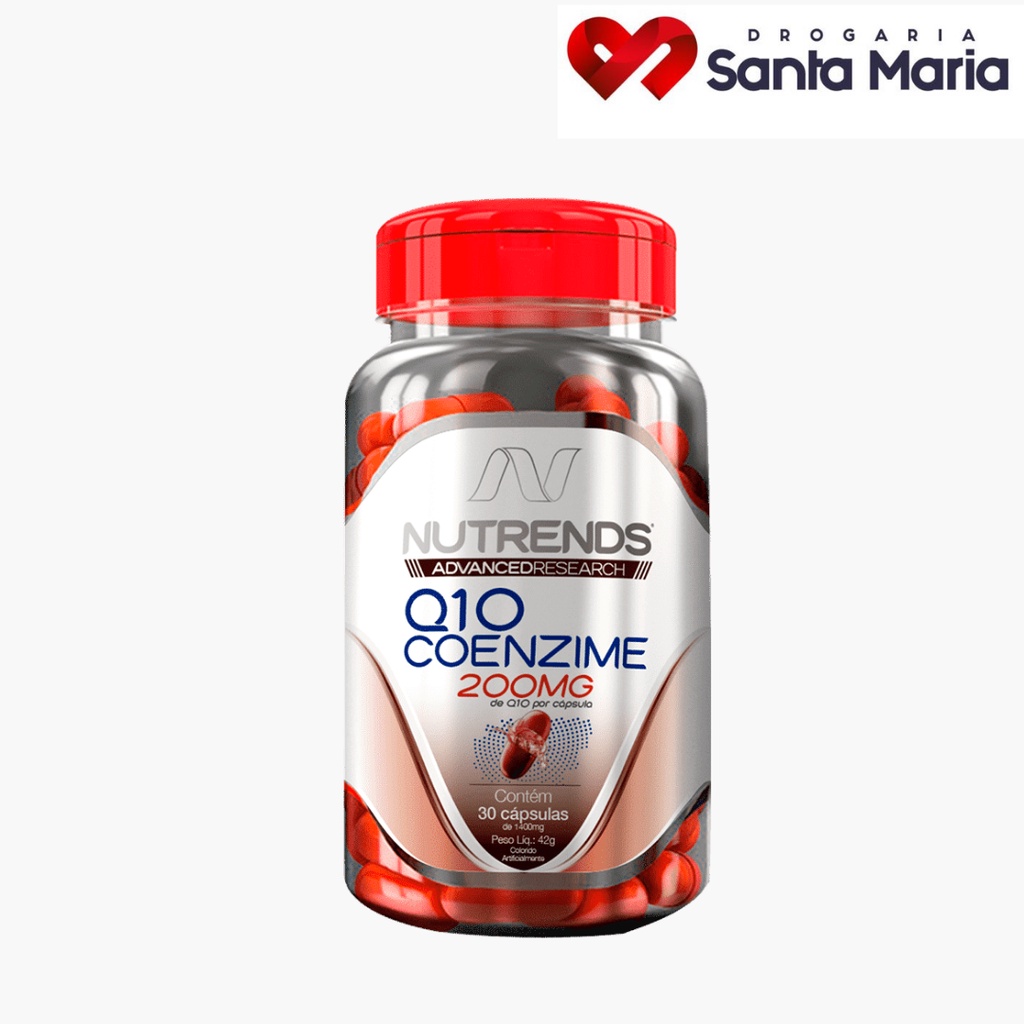 Coenzima Q10 Coq10 200mg 30 Cápsulas Nutrends | Shopee Brasil