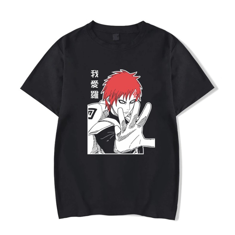 Camiseta Unissex Anime Naruto Personagem Gaara | Shopee Brasil