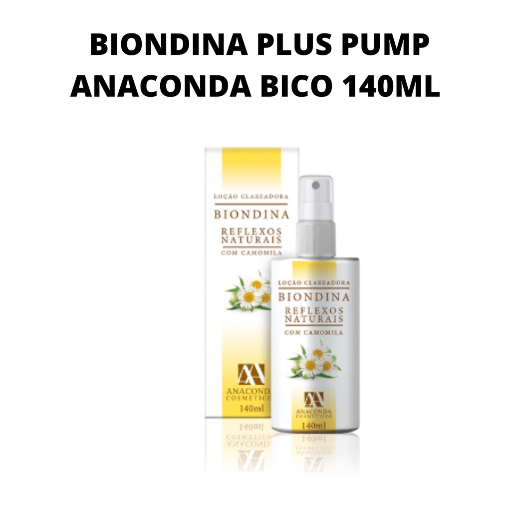 Clareador Biondina Reflexos Plus Pump Bico 140ml Anaconda | Shopee Brasil
