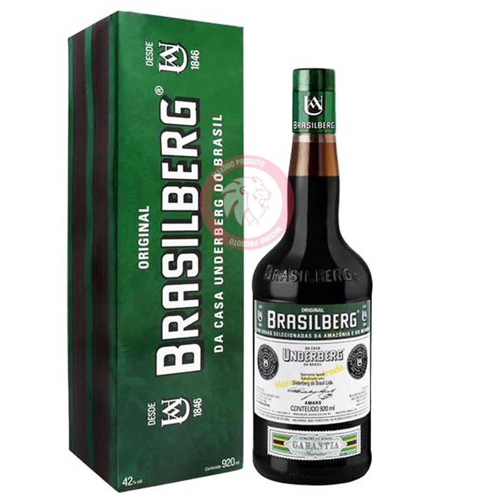 Bebida Alcoólica Aperitivo de Ervas Underberg Brasilberg Garrafa 920ml ...