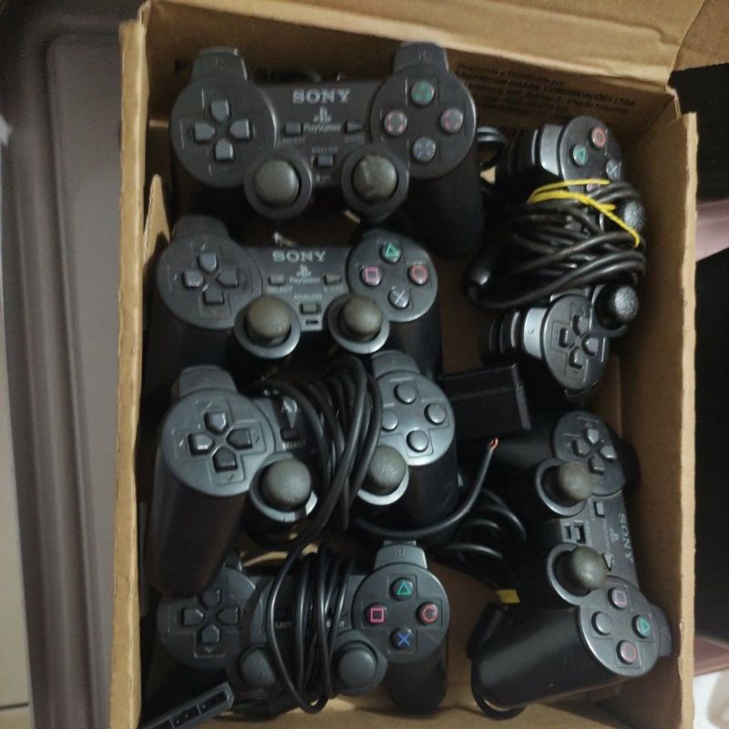 Lote controle de ps2 Playstation 2 | Shopee Brasil
