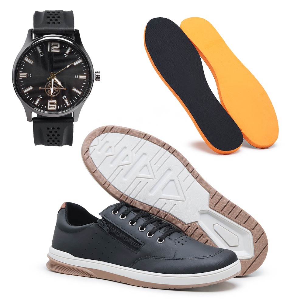 KIT Tenis Sapatenis Csual Masculino Estilo e Conforto Modelo River ...