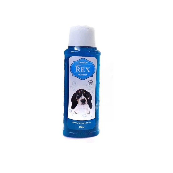 Shampoo REX Filhote Para Cachorros e Gatos 500 ml | Shopee Brasil