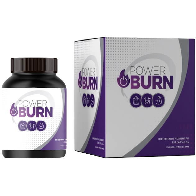 Kit 20 Unidades Power Burn 60 Capsulas Metabolismo Acelerado Regula ...
